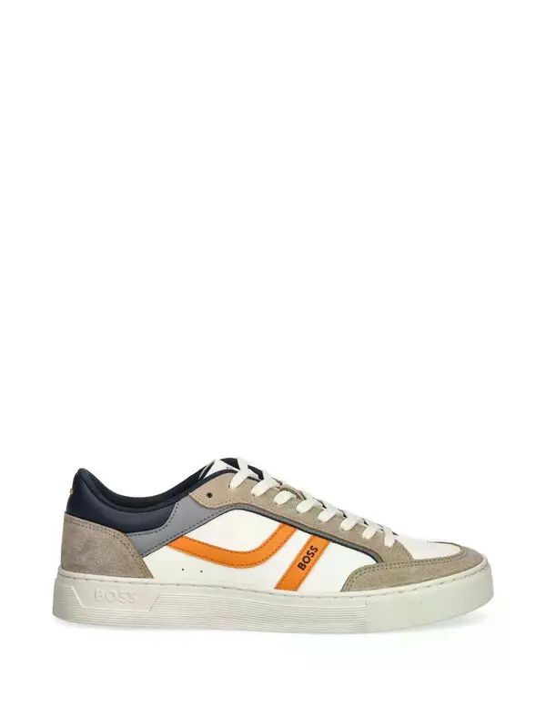BOSS Rhys Stripe-detail Sneakers - Neutrals