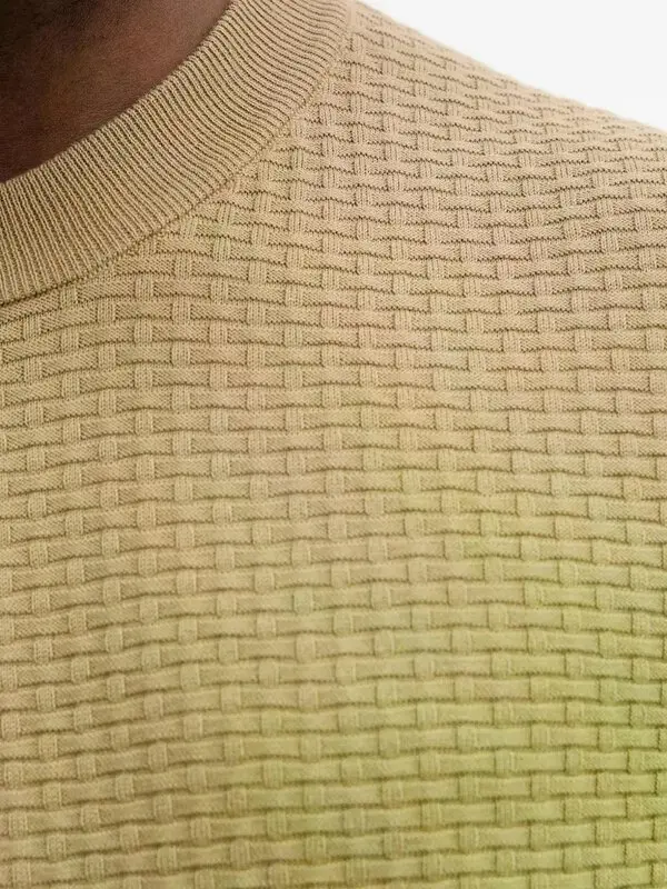 BOSS Textured Crew-neck Sweater