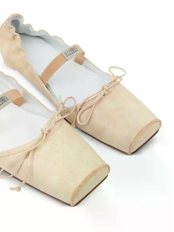 MAISON MARGIELA Square-toe Strap Ballerina Shoes