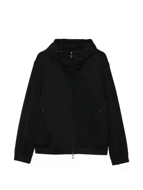 Emporio Armani Zip-fastening Hooded Jacket - Blue