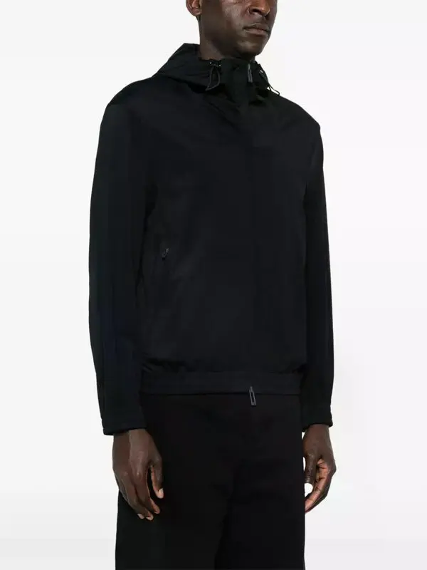 Emporio Armani Zip-fastening Hooded Jacket - Blue