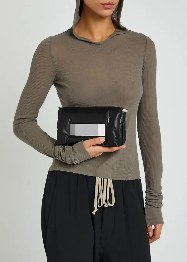 Rick Owens Pillow Griffin Padded Leather Cross-body Bag - Black