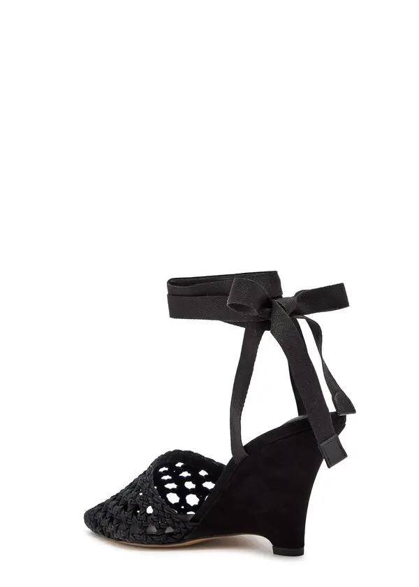 Jacquemus Les Espadrilles 80 Macramé Wedge Sandals