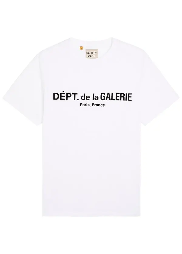 GALLERY DEPT. Logo Appliqué Cotton T-shirt - White