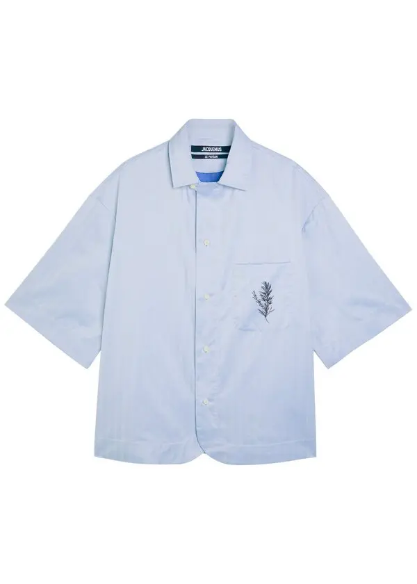 Jacquemus La Chemise Gardian Printed Cotton Shirt