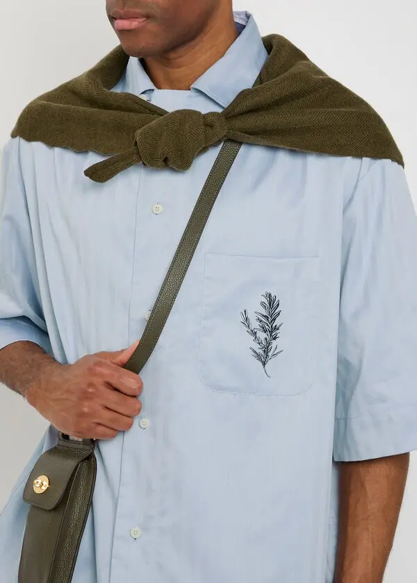 Jacquemus La Chemise Gardian Printed Cotton Shirt