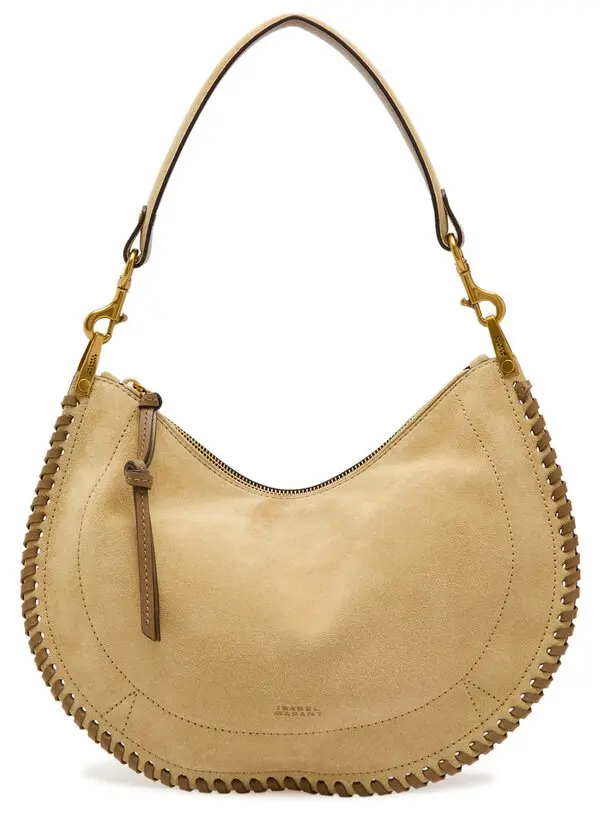 Isabel Marant Oskan Suede Shoulder Bag - Beige
