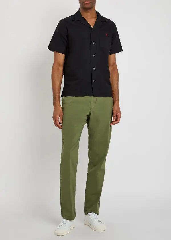 Polo Ralph Lauren Logo-embroidered Cotton Shirt - Black