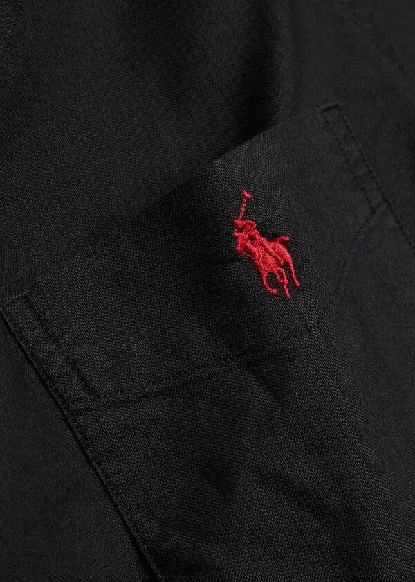 Polo Ralph Lauren Logo-embroidered Cotton Shirt - Black