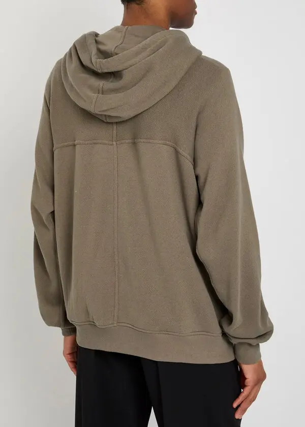 Rick Owens Hooded Cotton Sweatshirt - Brown