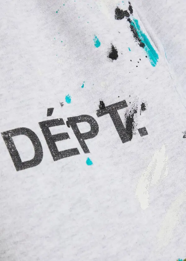 GALLERY DEPT. Paint-splatter Effect Cotton Sweatpants