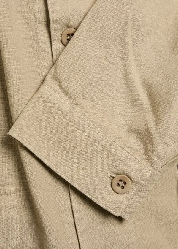 Labo.art Patch Pocket Cotton Shirt - Beige