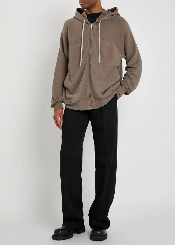 Rick Owens Dietrich Straight-leg Wool Trousers - Black