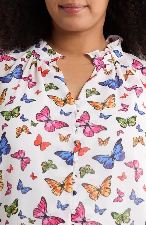 SUGARLIPS Butterfly Print Shirt