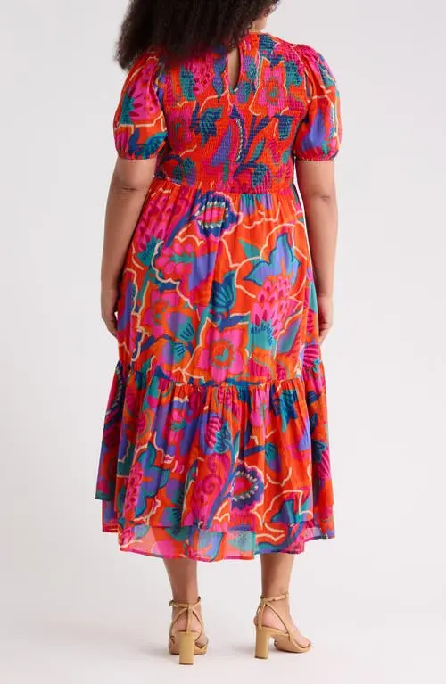 SUGARLIPS Smocked Midi Dress