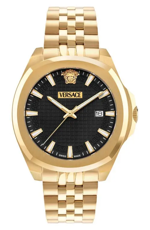 Versace Luxury Bracelet Watch - Ip Yellow Gold