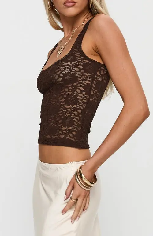 Princess Polly Bennington Sheer Lace Tank