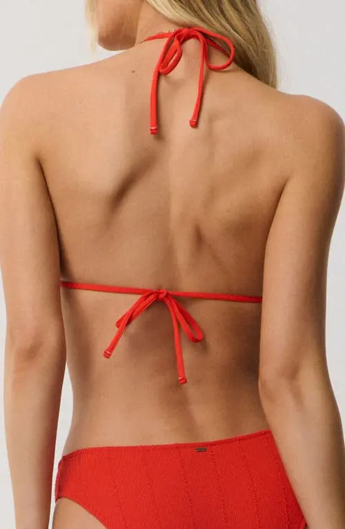Rip Curl Vibe Surf Triangle Bikini Top - Red