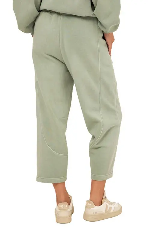 THREADS 4 THOUGHT Chantel Mineral Wash Crop Wide Leg Pants