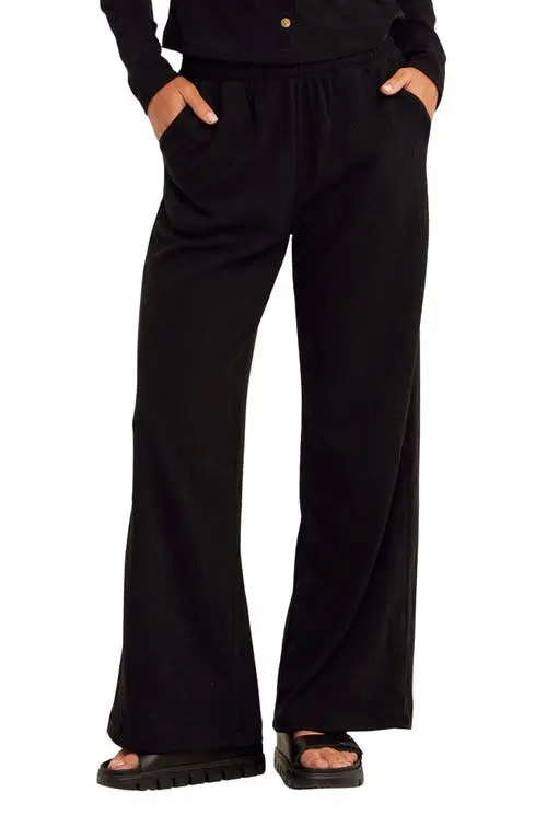 THREADS 4 THOUGHT Ivanna Textured Jersey Wide-leg Pants