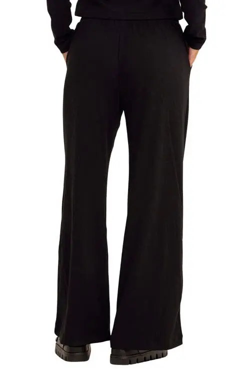 THREADS 4 THOUGHT Ivanna Textured Jersey Wide-leg Pants