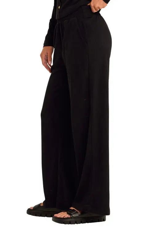 THREADS 4 THOUGHT Ivanna Textured Jersey Wide-leg Pants