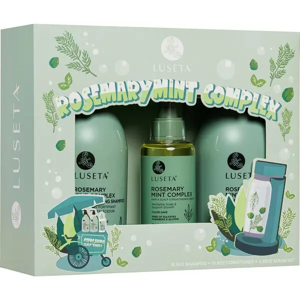 LUSETA BEAUTY Rosemary Mint Trio Set - Green