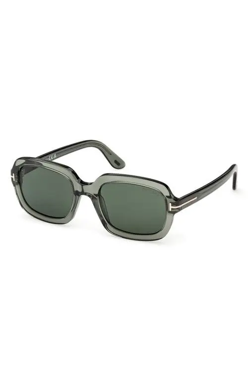 TOM FORD Lana 53mm Rectangular Sunglasses