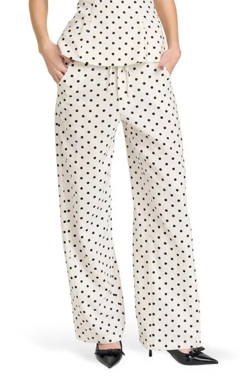 WAYF Lilah Polka Dot Wide Leg Pants