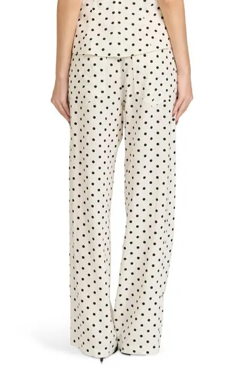 WAYF Lilah Polka Dot Wide Leg Pants