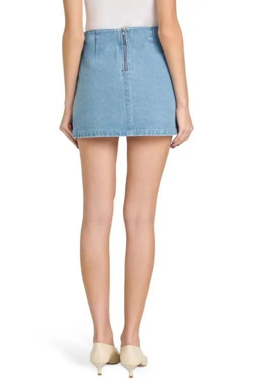 WAYF Dehlia Denim Miniskirt