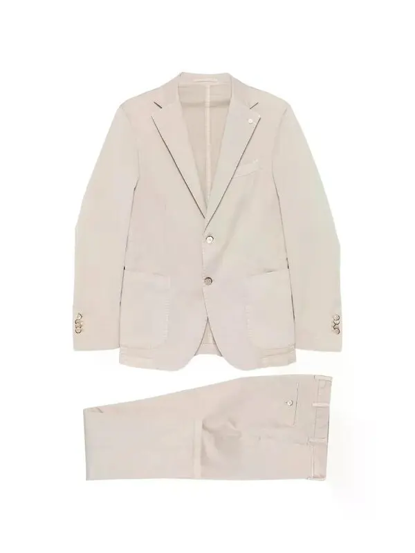 LUIGI BIANCHI Patch Pocket Blazer - Neutrals