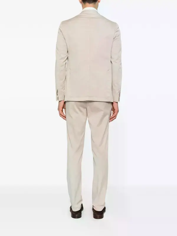 LUIGI BIANCHI Patch Pocket Blazer - Neutrals