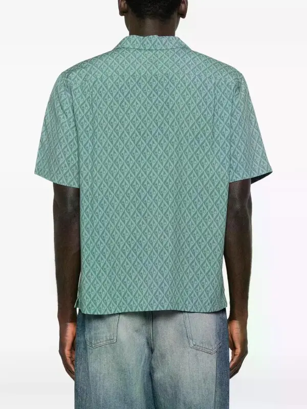 Moose Knuckles The Bay Buttoned Patterned Shirt - Green