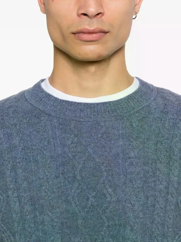 Eric Bompard Cable-knit Crew-neck Sweater