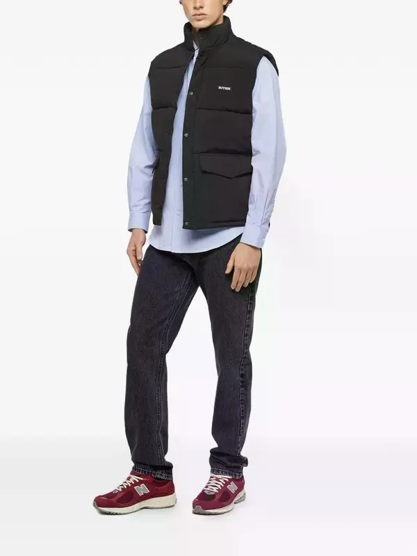 IUTER Button-up Puff Vest - Black