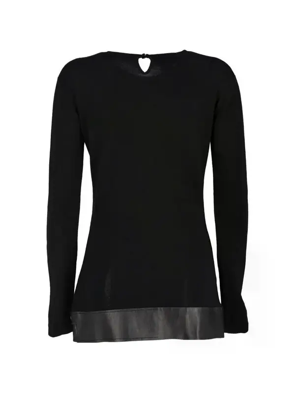 Gianfranco Ferre Leather Panelled Top