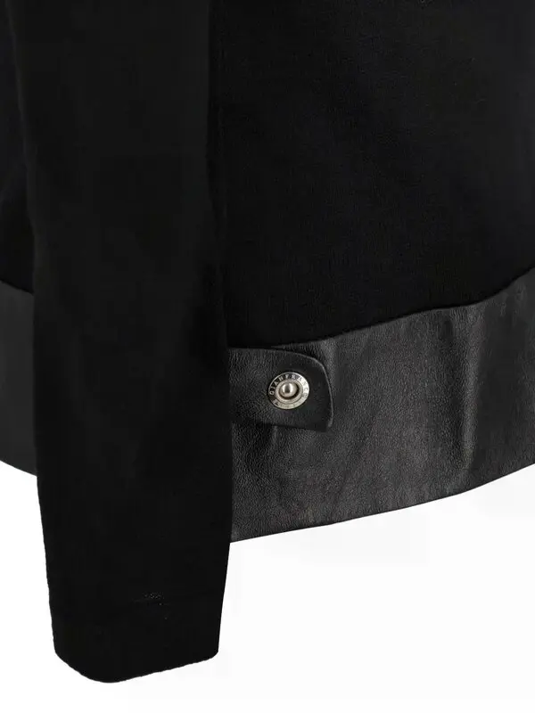 Gianfranco Ferre Leather Panelled Top