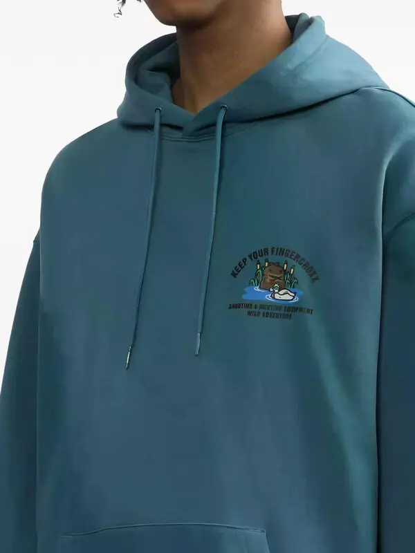 FINGERCROXX Graphic Drawstring Hoodie