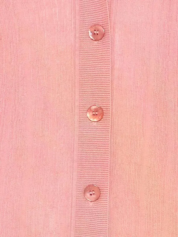 JOSEPH V-neck Buttoned Cardigan - Pink