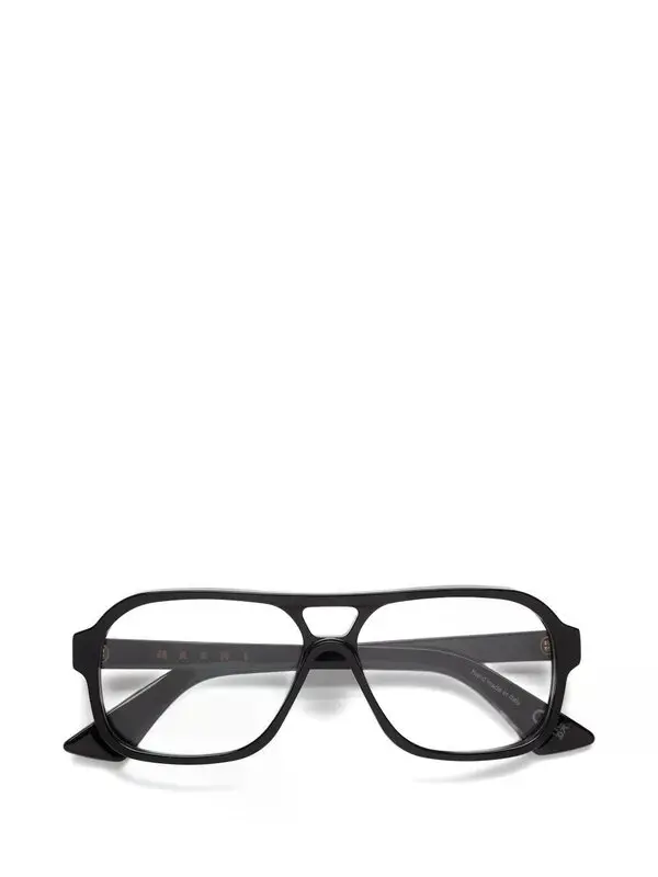 Marni Pilot-frame Glasses - Black