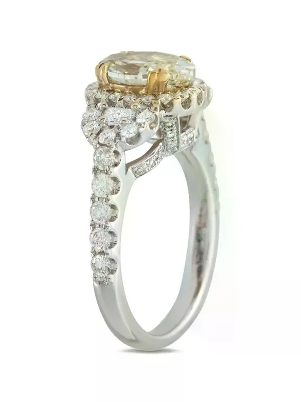 LB EXCLUSIVE Diamond Halo Ring - Silver