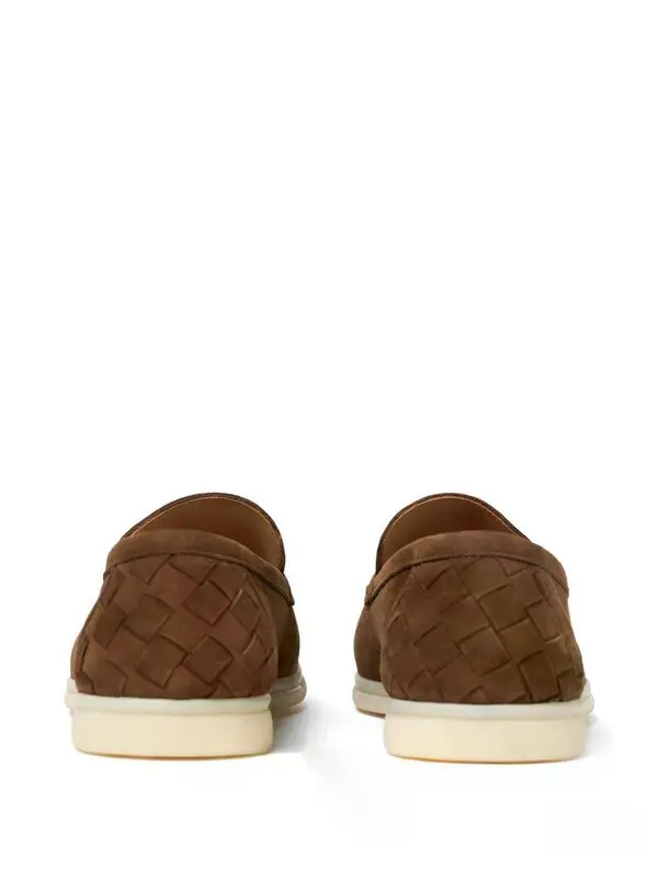 SCAROSSO Ludovico Suede Loafers - Brown