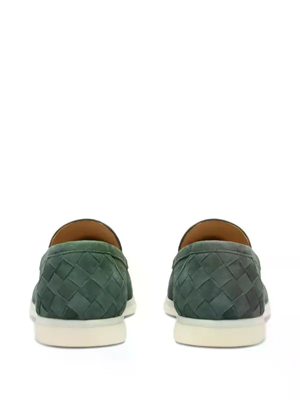 SCAROSSO Ludovico Suede Loafers - Green