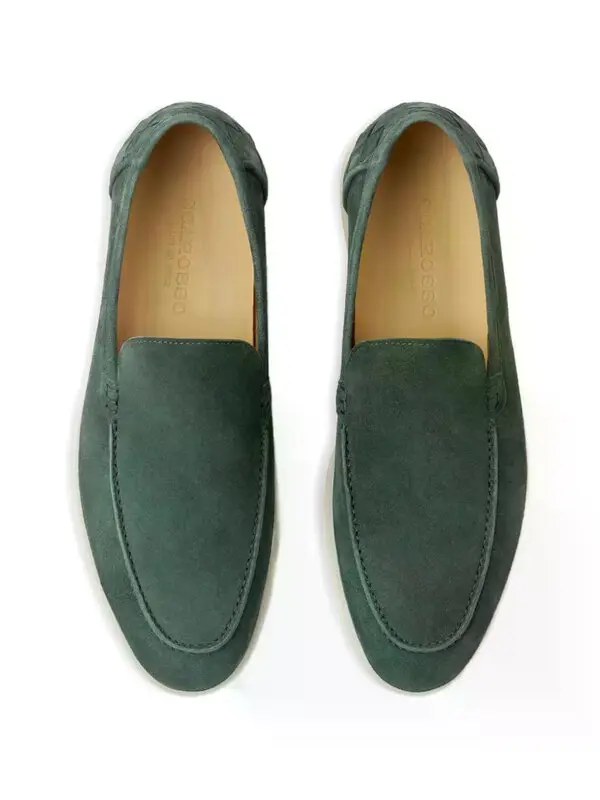 SCAROSSO Ludovico Suede Loafers - Green