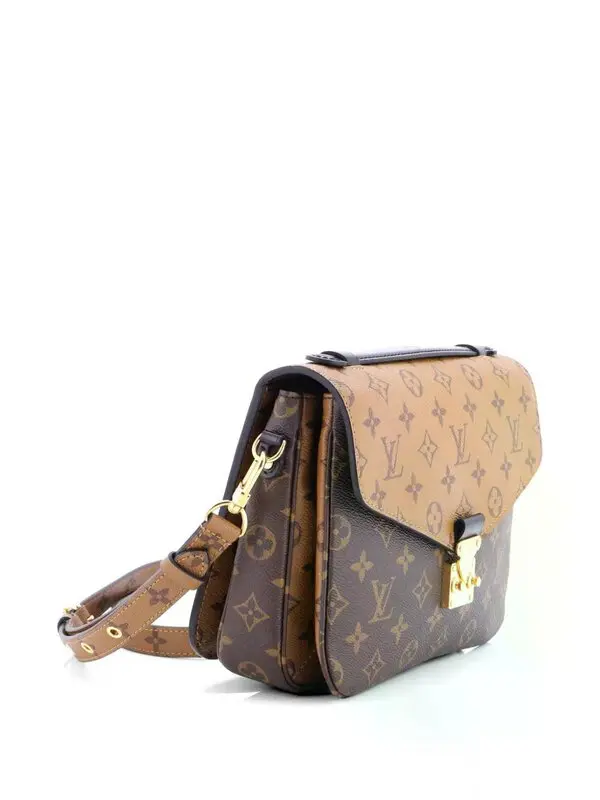 LOUIS VUITTON Pochette Metis Reverse Monogram Canvas Crossbody Bag - Brown