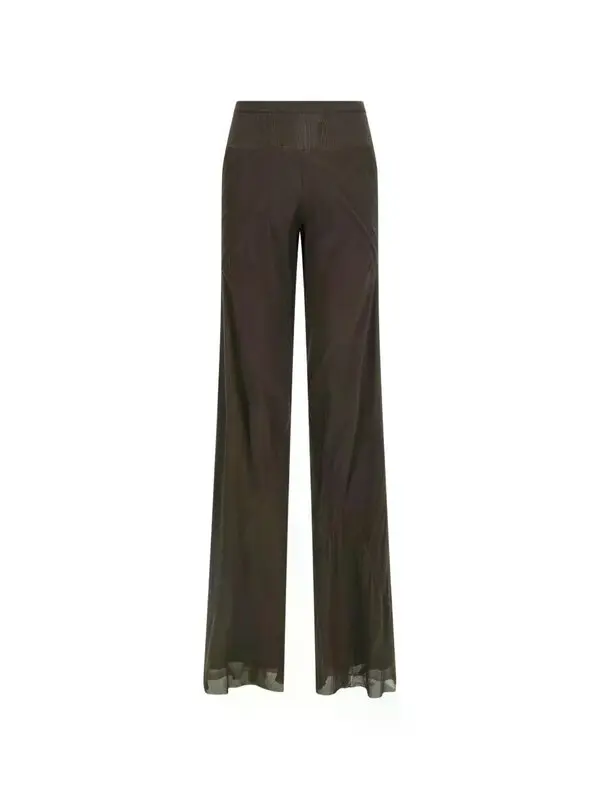 Rick Owens Bias Silk Trousers - Brown