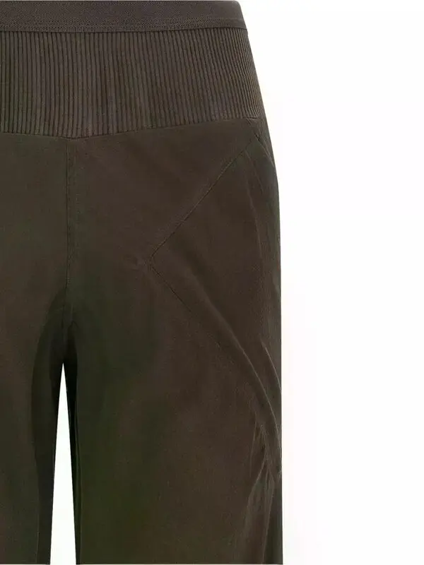 Rick Owens Bias Silk Trousers - Brown