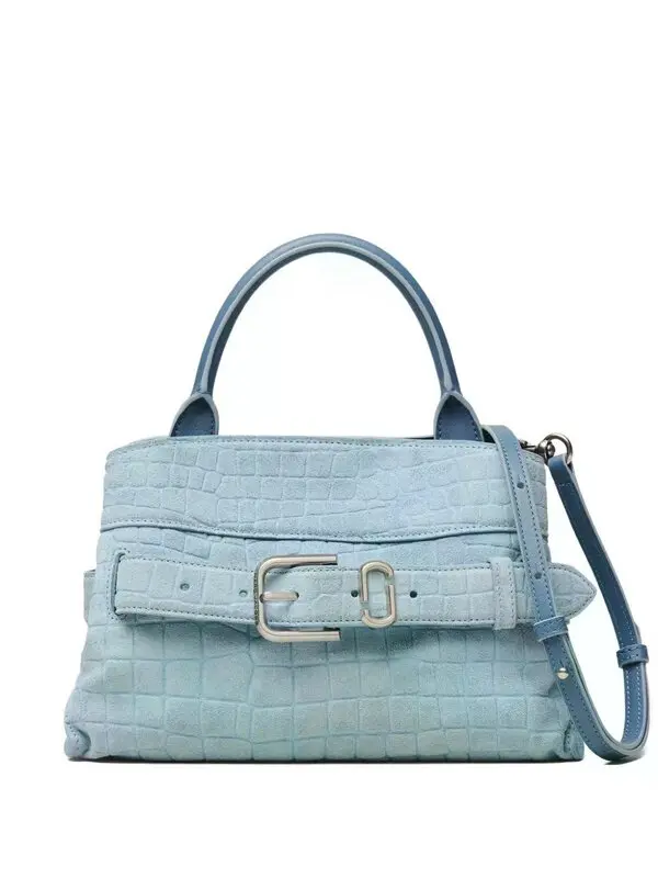 Marc Jacobs The Suede Croc Dakota Tote Bag - Blue