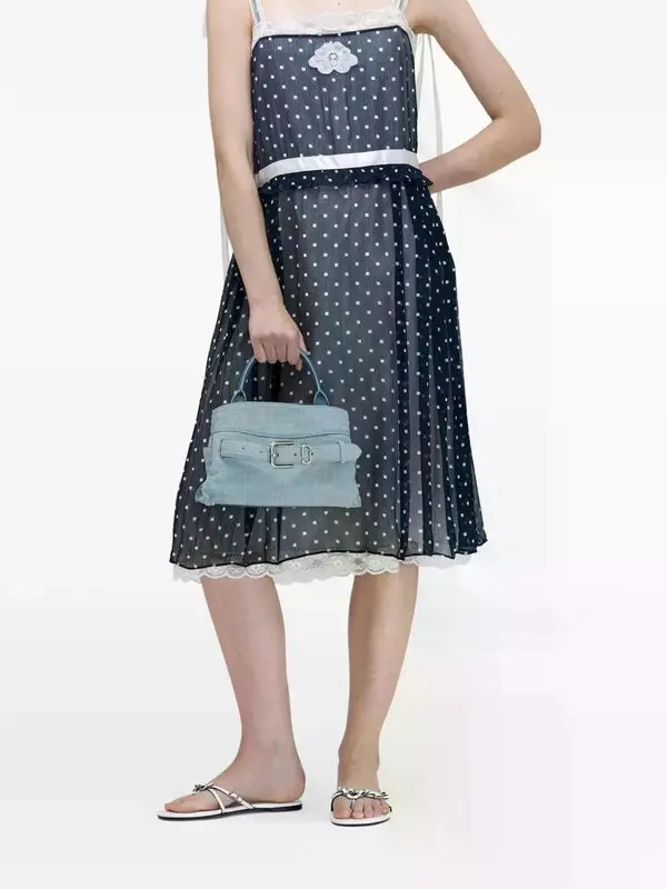 Marc Jacobs The Suede Croc Dakota Tote Bag - Blue